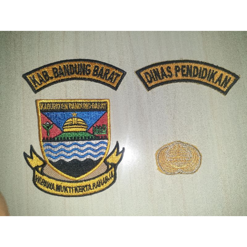 Jual 01 Set Logo Atribut Seragam PDH/PEMDA Kabupaten Bandung Barat ...