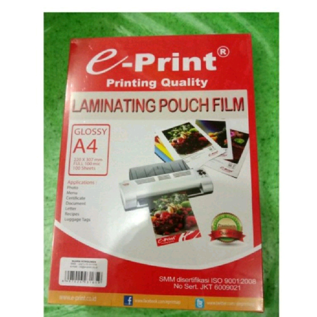 Jual Plastik Laminating Eprint A4 per Pack | Shopee Indonesia