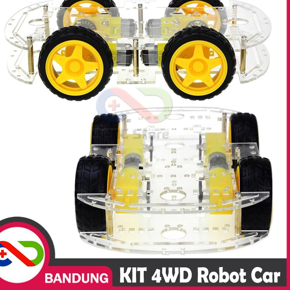 Jual Stok Terbatas KIT SMART CHASSIS CHASIS 4WD ROBOT CAR FRAME MOBIL ...