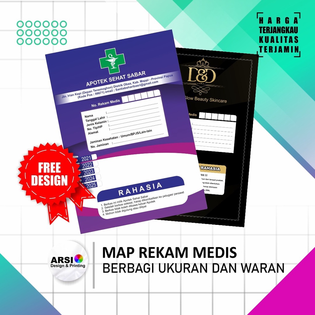 Jual CUSTOM MAP REKAM MEDIS PASIEN MAP RUMAH SAKIT MAP KLINIK MAP ...