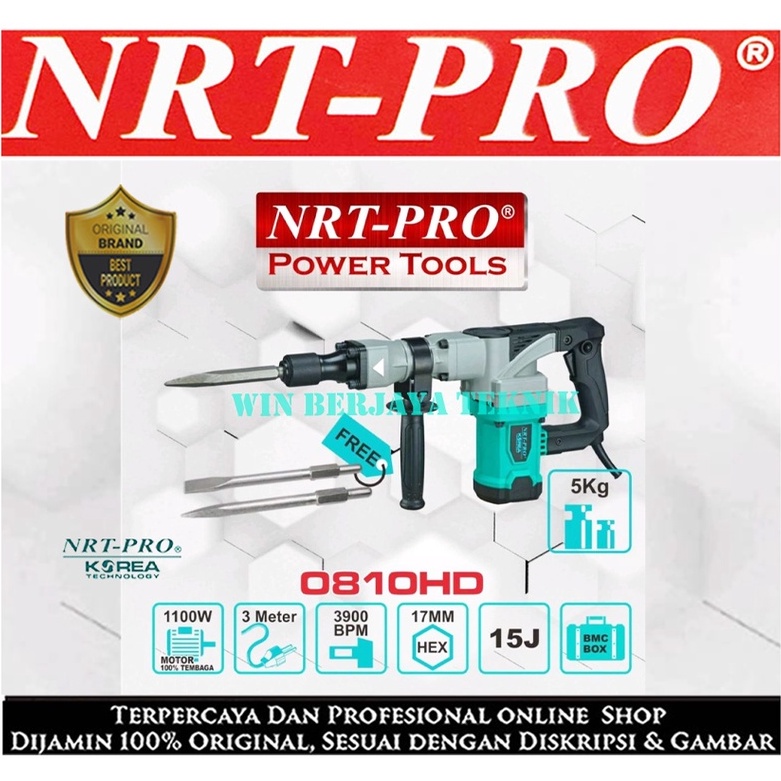 Jual NRT-PRO 0810HD Bor Bobok Jack Hammer Drill Beton Tembok Impact ...