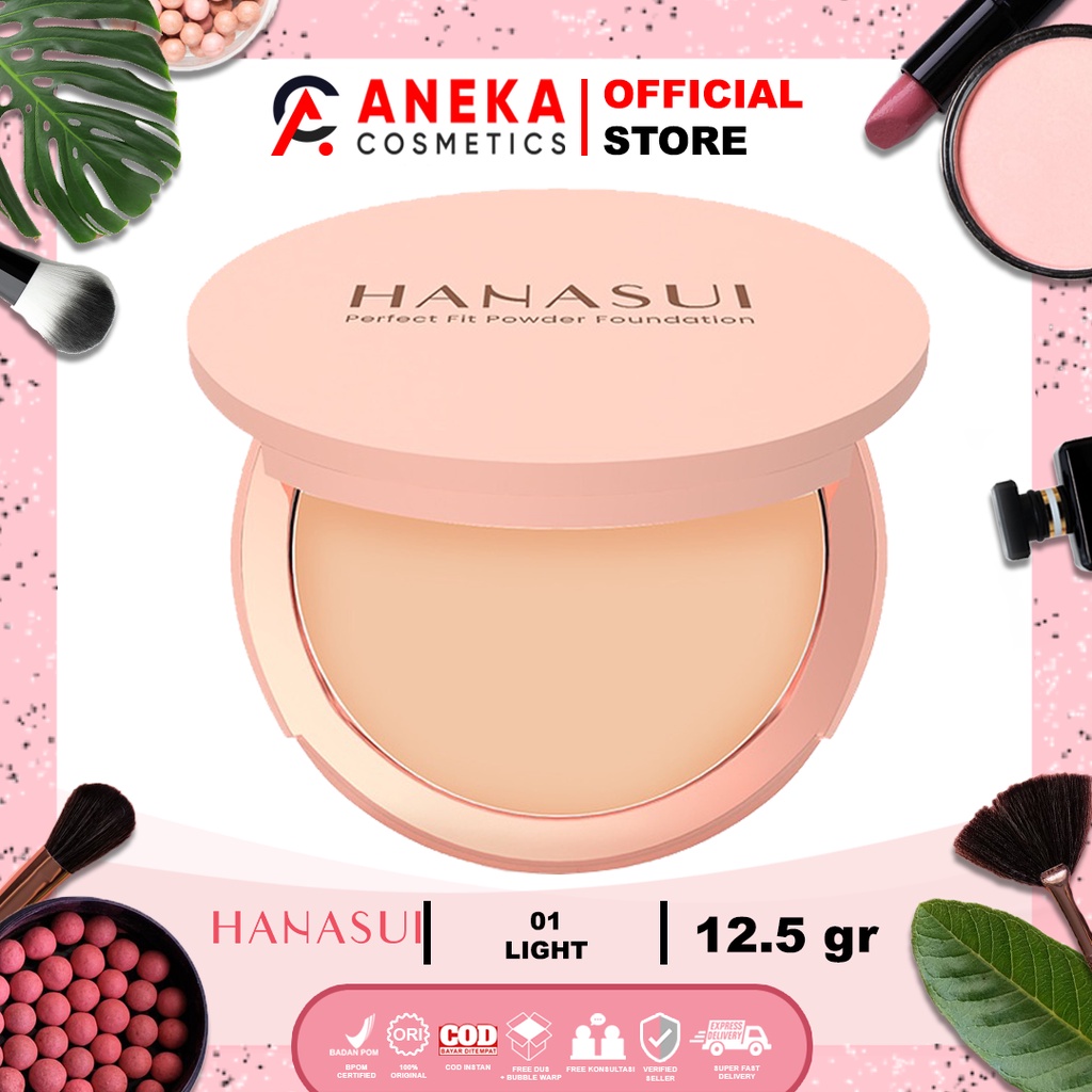 Jual HANASUI Perfect Fit Powder Foundation | Shopee Indonesia