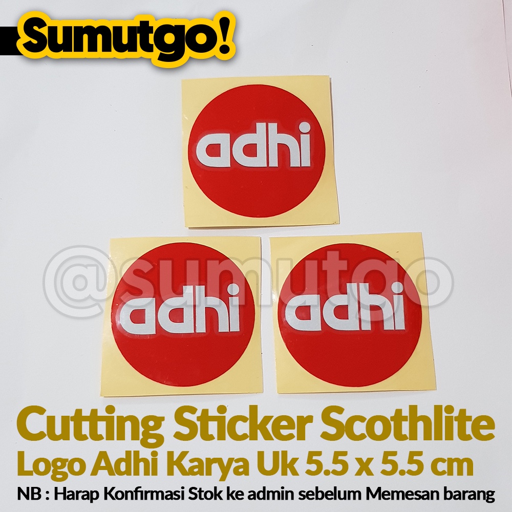 Jual Cutting Sticker Logo Adhi Karya Helm Proyek Safety Stiker ...