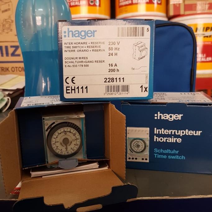 Jual TIMER / TIME SWITCH / HAGER EH111 SWITCH ANALOG OTOMATIS 24H ...