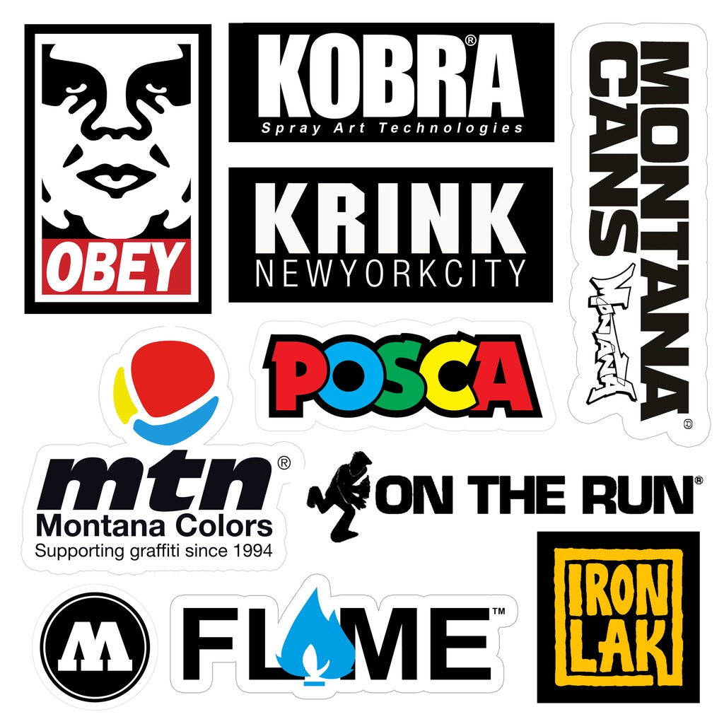 Jual sticker graffiti spray paint brand vinyl montana mtn ironlak ...