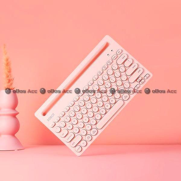 Jual Keyboard Multi Device Bluetooth Wireless Robot Kb10 Pink Pc ...