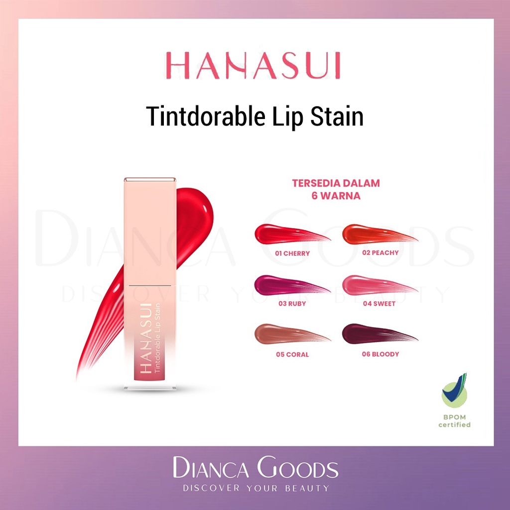 Jual HANASUI Tintdorable Lip Stain Lip Tint Dorable All Shades ...