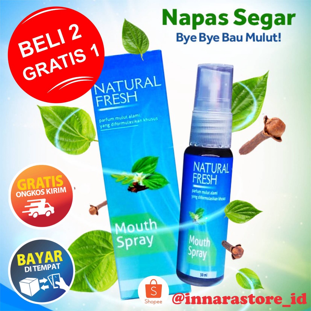 Jual NATURAL FRESH Mouth Spray - Parfum Mulut Penghilang Bau Mulut ...