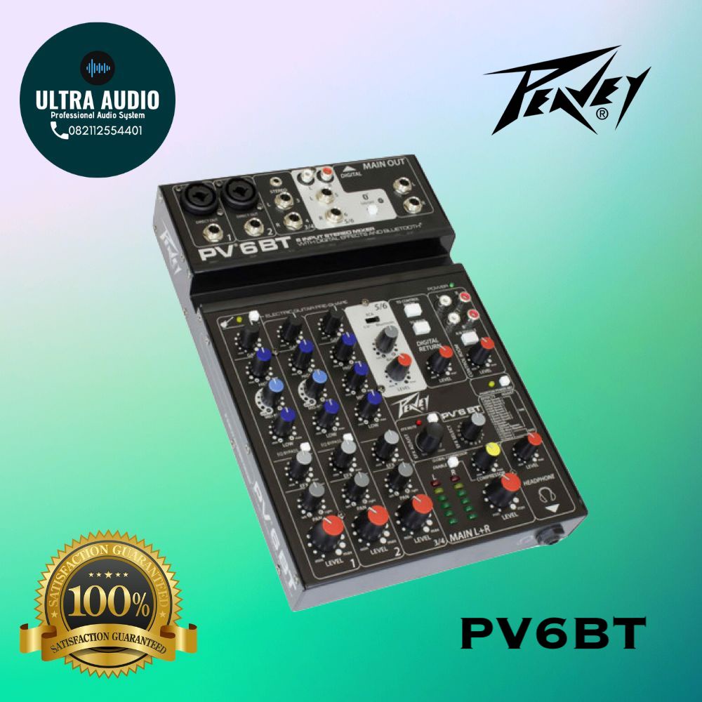 Jual PEAVEY PV6BT / PV6 BT Mixer Audio Interface Bluetooth ORIGINAL ...