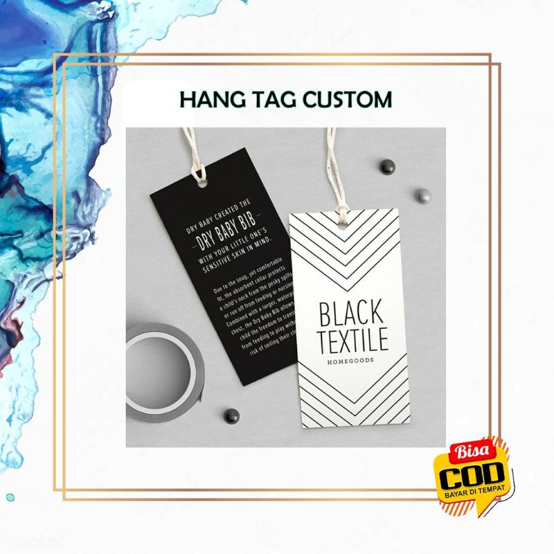 Jual HANGTAG CUSTOM ( CUSTOM LABEL BAJU HANGTAG MURAH, TANPA MINIMAL ...