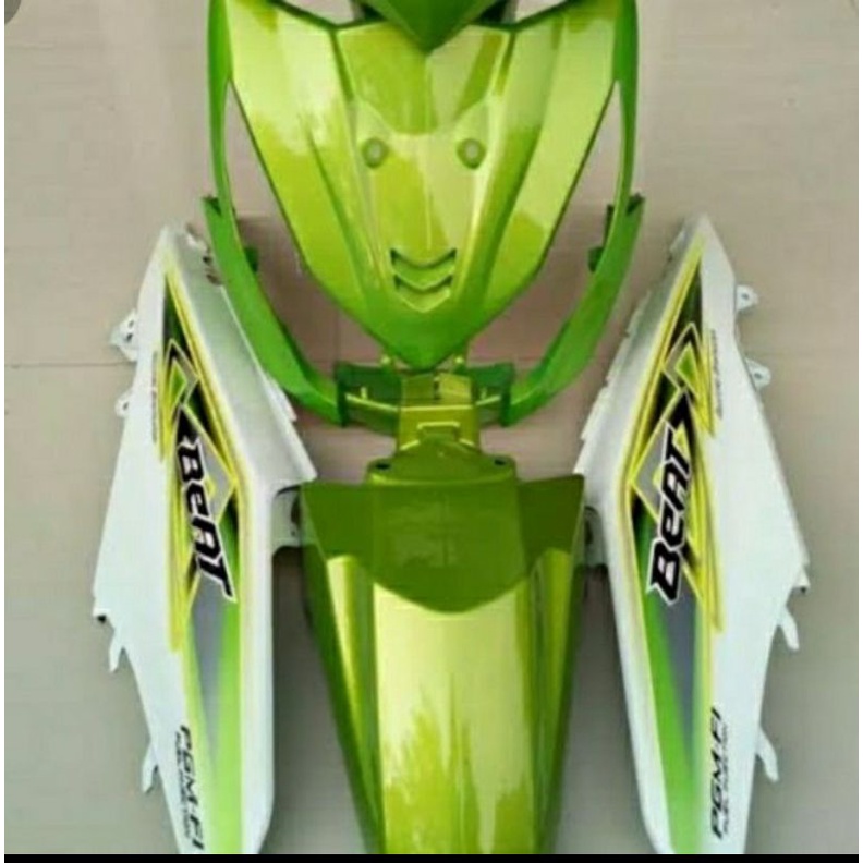 Jual full set body halus motor Honda Beat Fi lama warna hijau putih ...