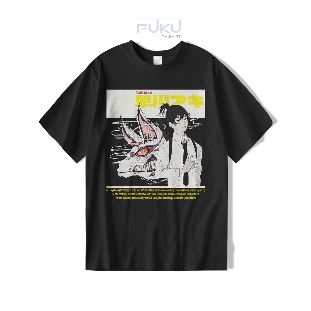 Jual KAOS DISTRO ANIME CHAINSAW MAN AKI HAYAKAWA 02 | Shopee Indonesia