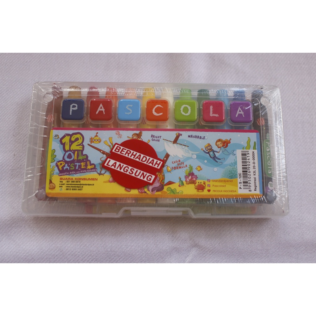 Jual Crayon Pascola 12 Warna / Crayon Pascola 18 Warna / Crayon Oil ...