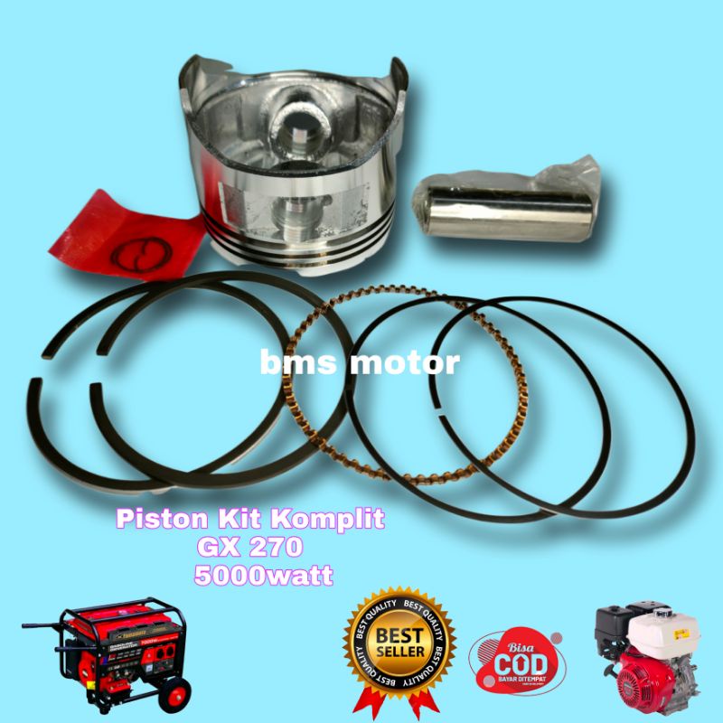 Jual Piston Kit Komplit Mesin Penggerak tipe GX 270 dan Genset tipe ...