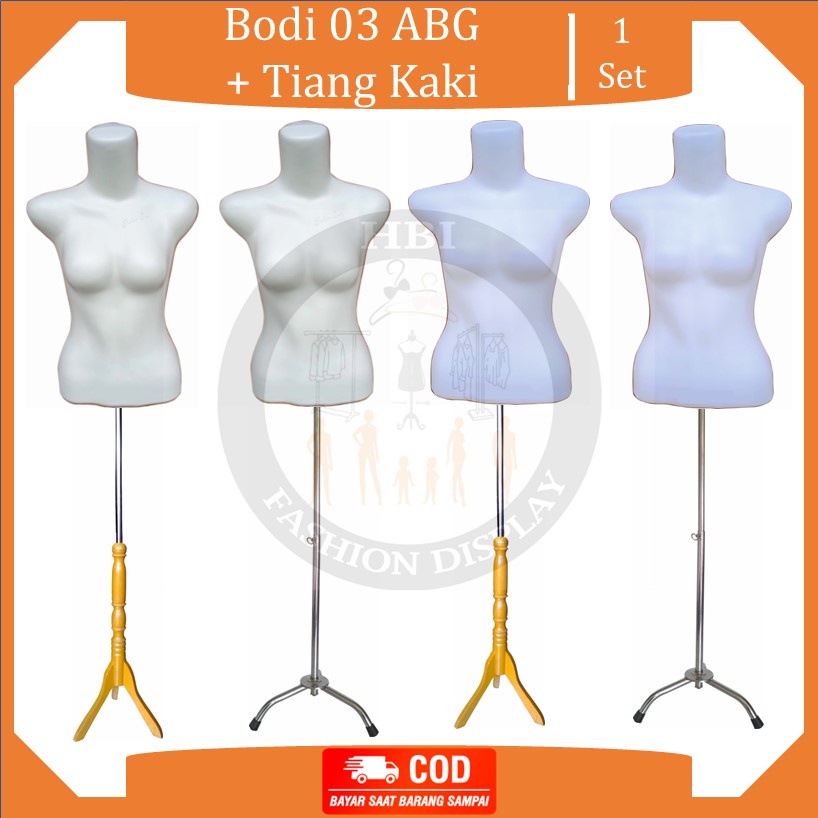Jual Display Manekin 03 ABG + Tiang Kaki (Kayu & Besi) | Shopee Indonesia