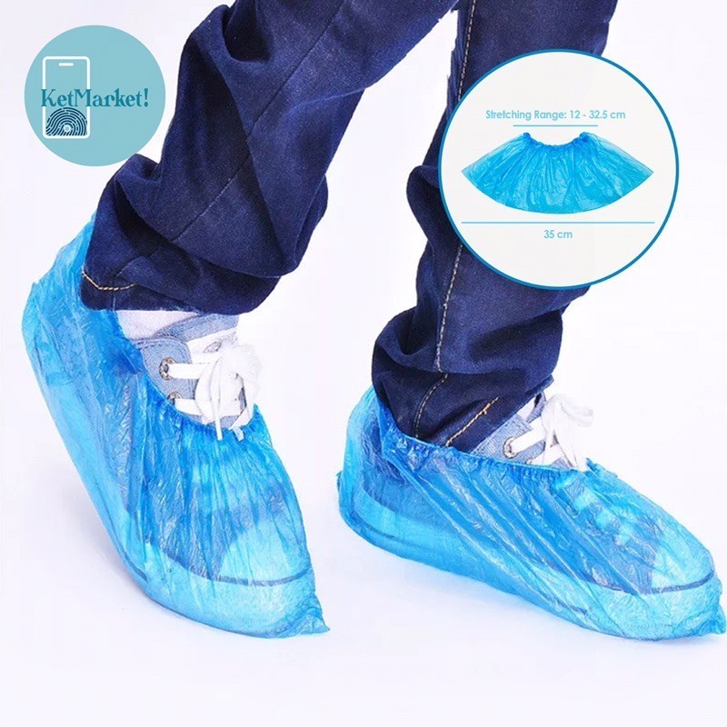 Jual SARUNG SEPATU SEKALI PAKAI DISPOSABLE SHOE COVER SARUNG SEPATU ...