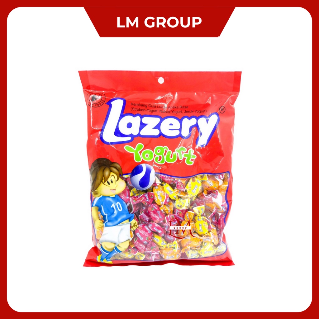 Jual Permen Lazery Yogurt Isi 40 Butir 100gr/Toples 500gr Cemilan LM ...