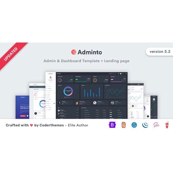Jual Adminto - Admin & Dashboard Template | Shopee Indonesia