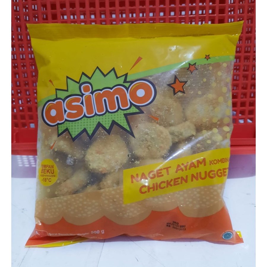 Jual ASIMO Naget Ayam Kombinasi 500 Gram Chicken Nugget | Shopee Indonesia