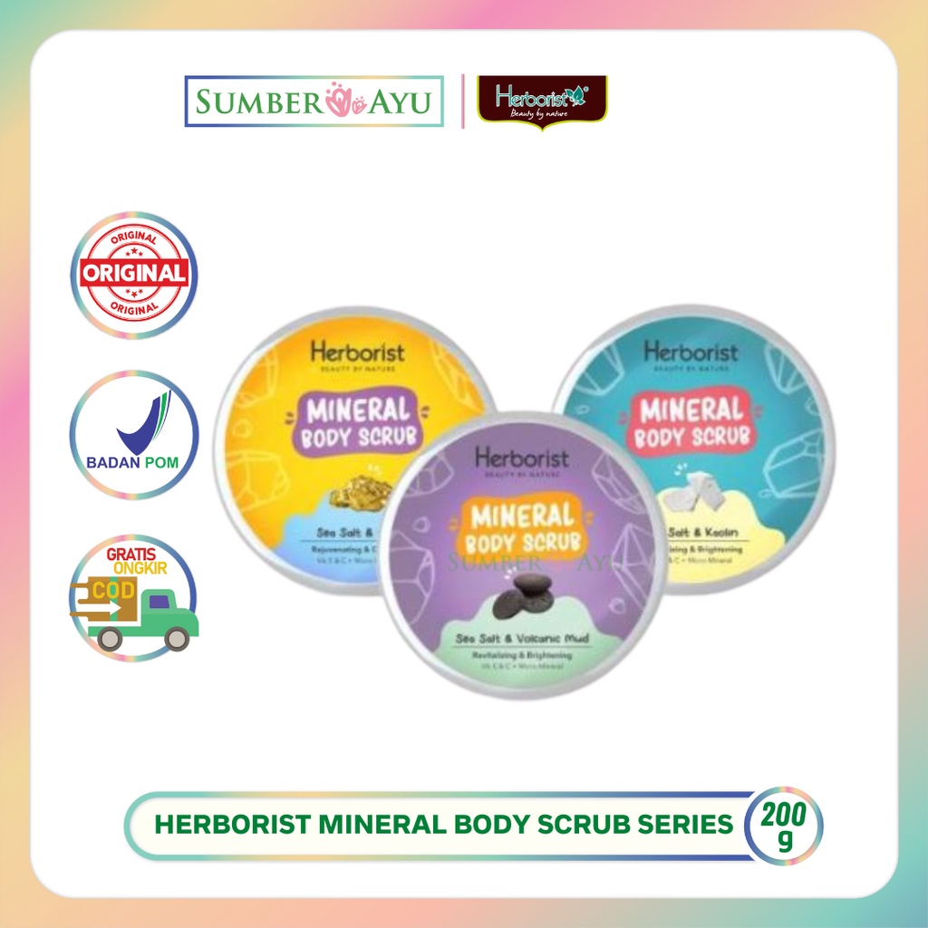 Jual SUMBER AYU Herborist Mineral Body Scrub Series | 100 g & 200 g ...