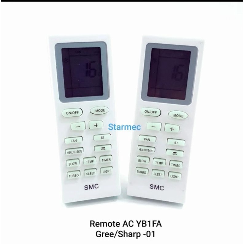 Jual REMOTE AC SHARP / GREE MULTI YB1FA | Shopee Indonesia
