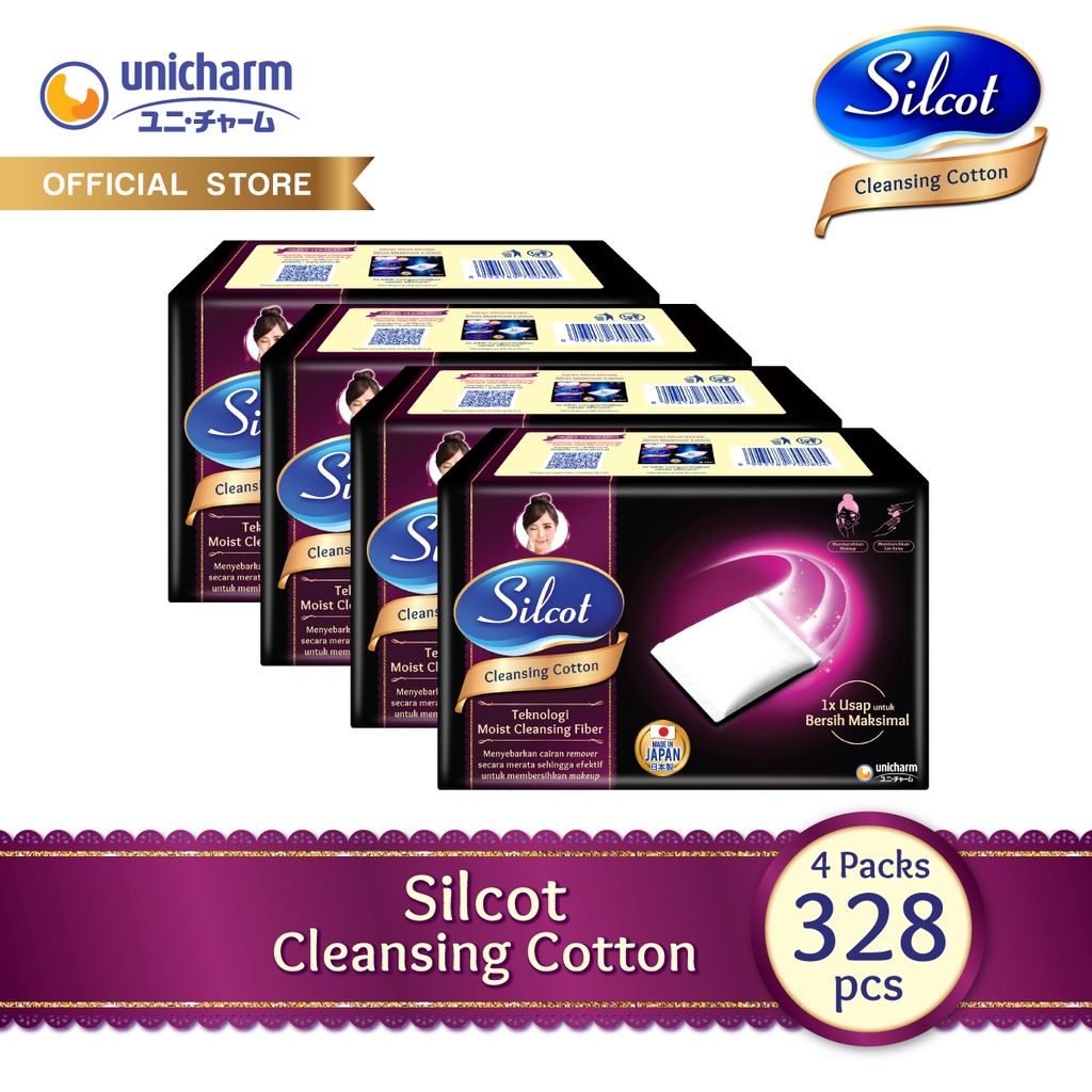 Jual Silcot Cleansing Cotton 82 - Kapas Kecantikan Unicharm / Kapas ...