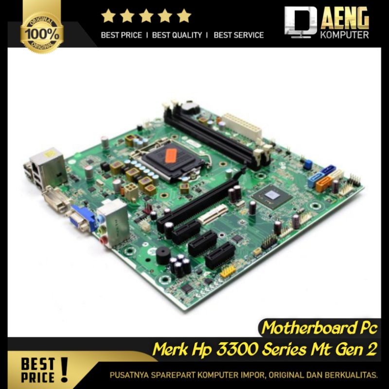 Jual Motherboard Mainboard Mobo Pc Merk HP Pro 3300 Series Mt Socket ...