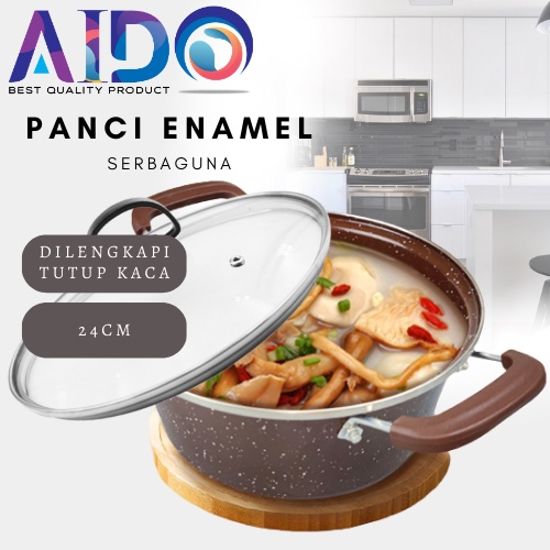 Jual Panci Sop Banyak Ukuran / Panci Sop Enamel Stainless / Soup Pot ...