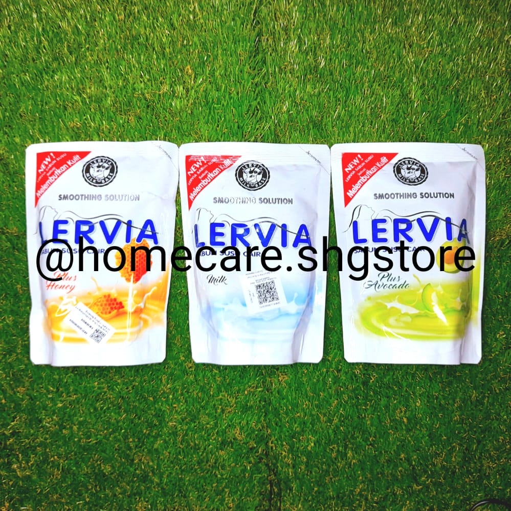 Jual [Free Packing Kardus]LERVIA Sabun Mandi Susu Cair 400ml All Varian ...