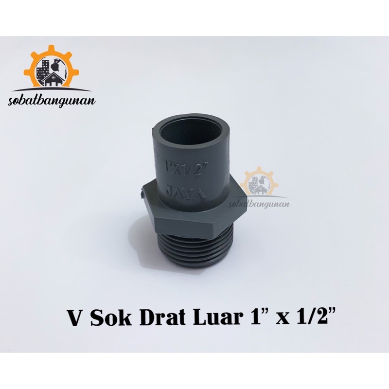 Jual Valve Socket 1” x 1/2” Jaya TS / V Sok Drat Luar 1” x 1/2 ...