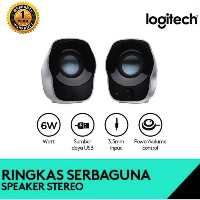 Jual Speaker Pc Logitech Z121 Compact Stereo Usb Speaker Pc Star Seller ...