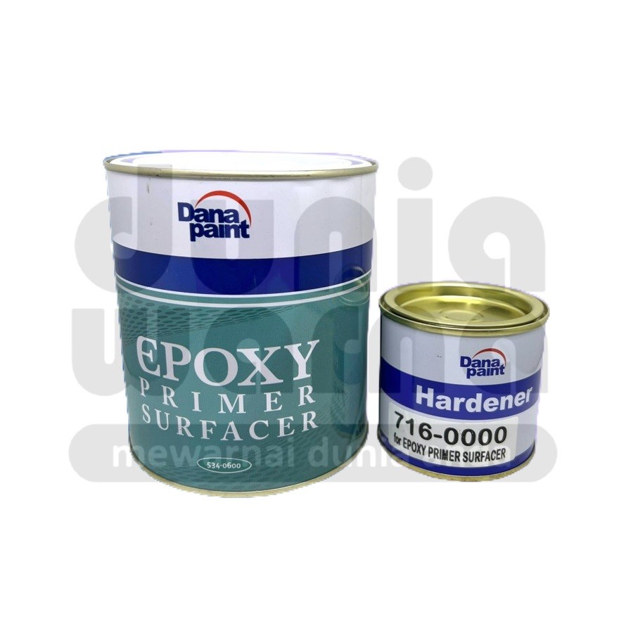 Jual Dana Paint Epoxy / Cat Dasar Primer Surfacer GREY 1kg/1 Kg Set ...