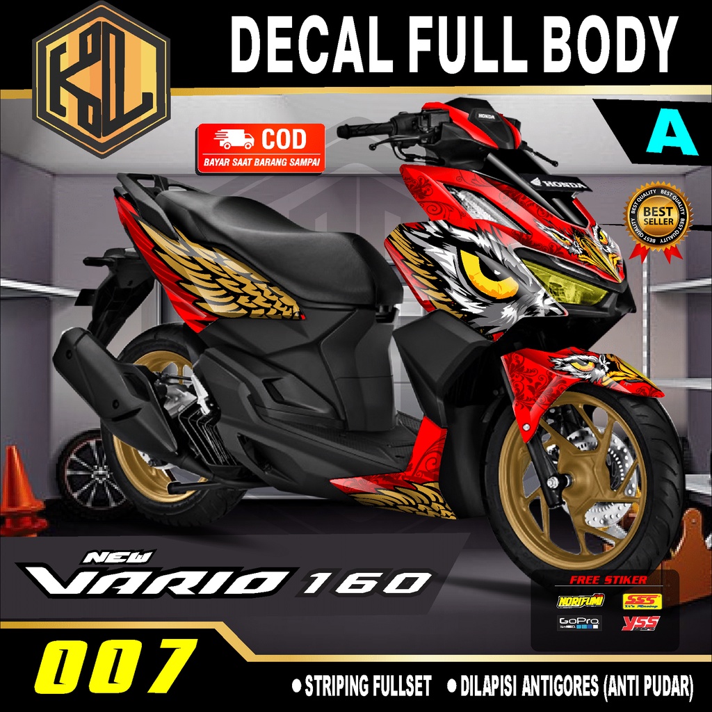 Jual (PALING DICARI,UNIK) Decal Sticker Vario 160 full body - Dekal ...