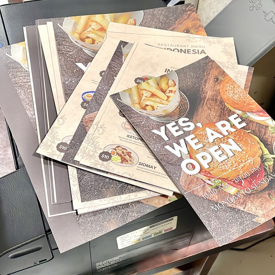 Jual CETAK ISI BUKU MENU RESTORAN - ARTCARTON & POLYESTER - DEPAN ...