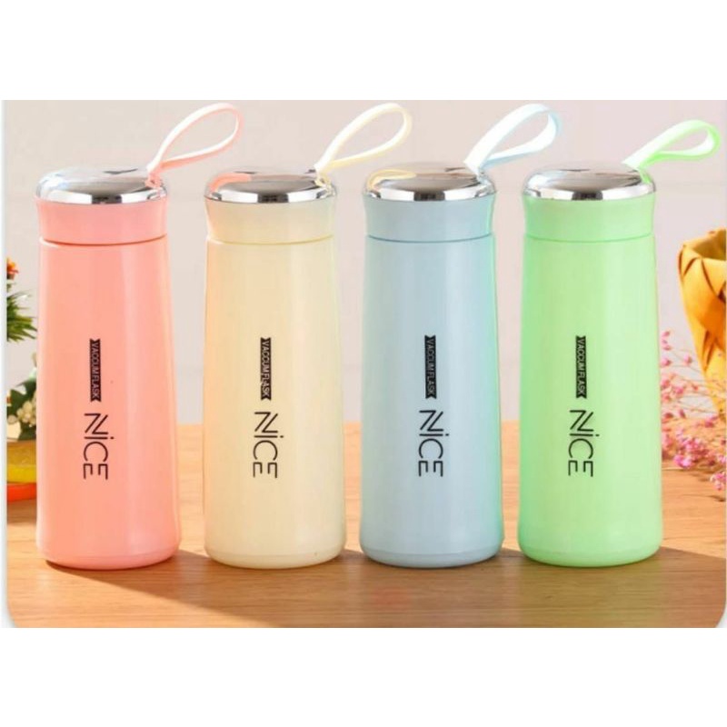 Jual Vaccum Flask Nice Day Botol Minum Kaca 400ml Non Box Tumbler Glass ...