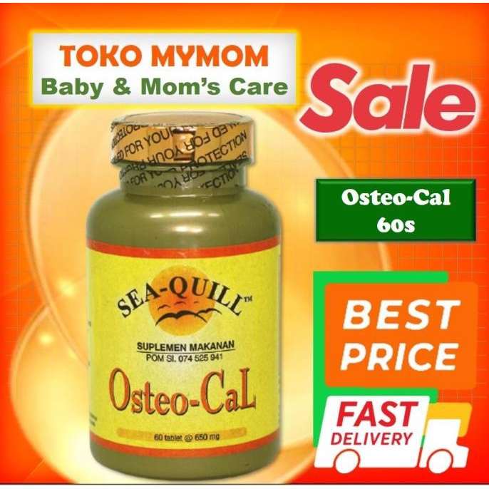 Jual Sea-Quill Osteo Cal 60 Tab / SeaQuill Vitamin Tulang Osteoporosis ...
