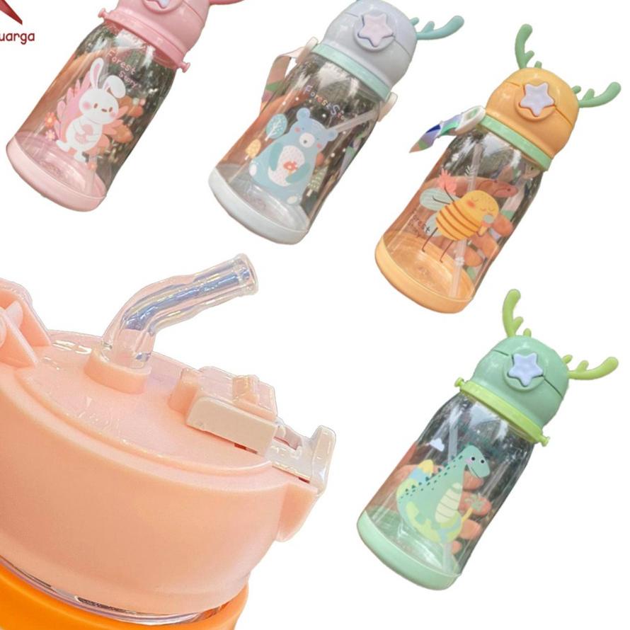 Jual Satu Keluarga Botol Minum Anak BPA FREE Food Grade C302 Botol Air Minum Anak Sedotan 610ml ...