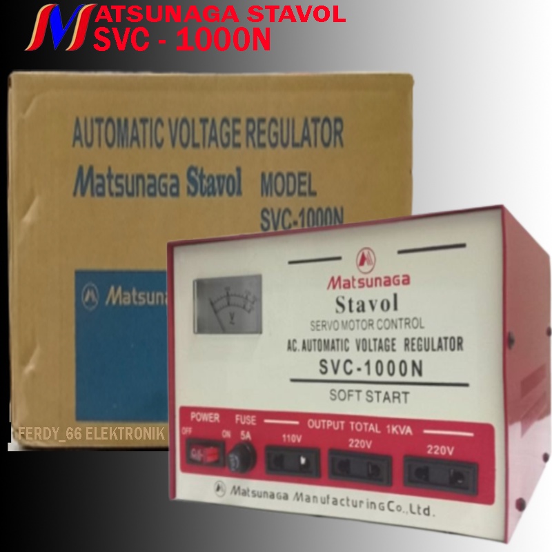 Jual Stabilizer Matsunaga stavol svc-1000n - ac automatic voltage regulator 1000 va | Shopee ...
