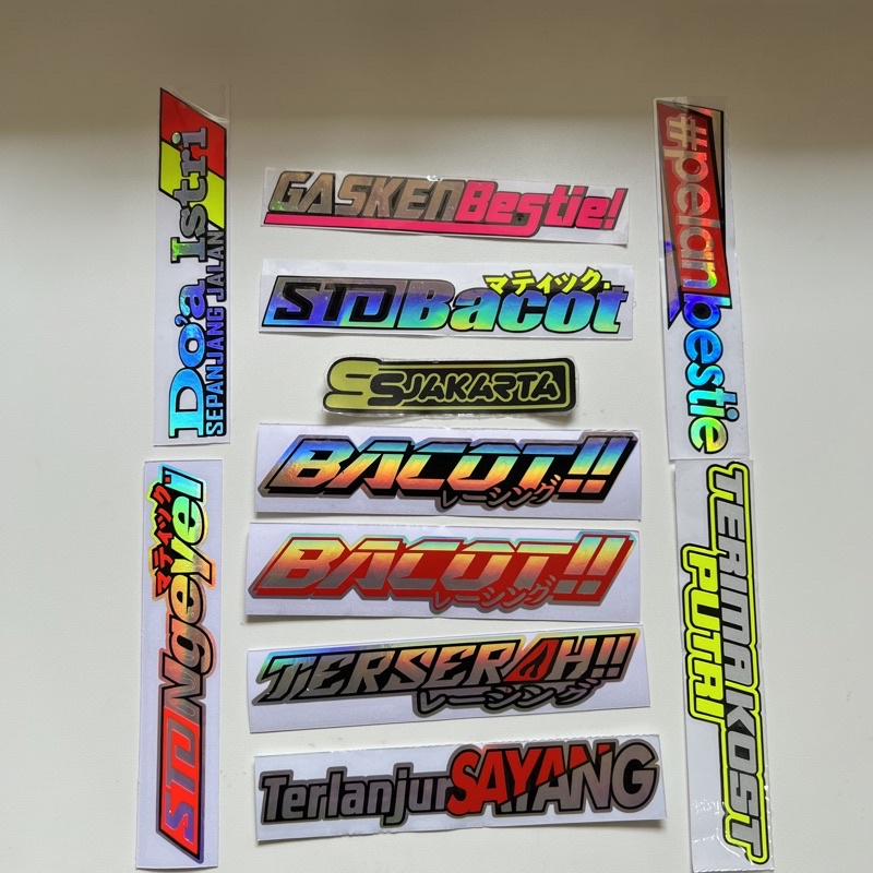 Jual STICKER STIKER TERSERAH DOA ISTRI SEPANJANG JALAN STD NGEYEL ...