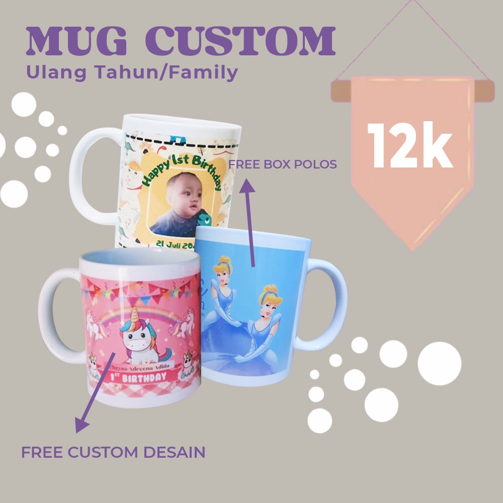 Jual MUG CUSTOM MURAH ULANG TAHUN FAMILY | Shopee Indonesia