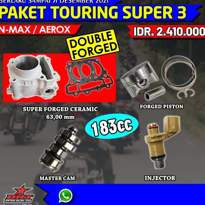 Jual Paket Boreup 63 Ceramic Cam Injector Yamaha Nmax Aerox | Shopee ...