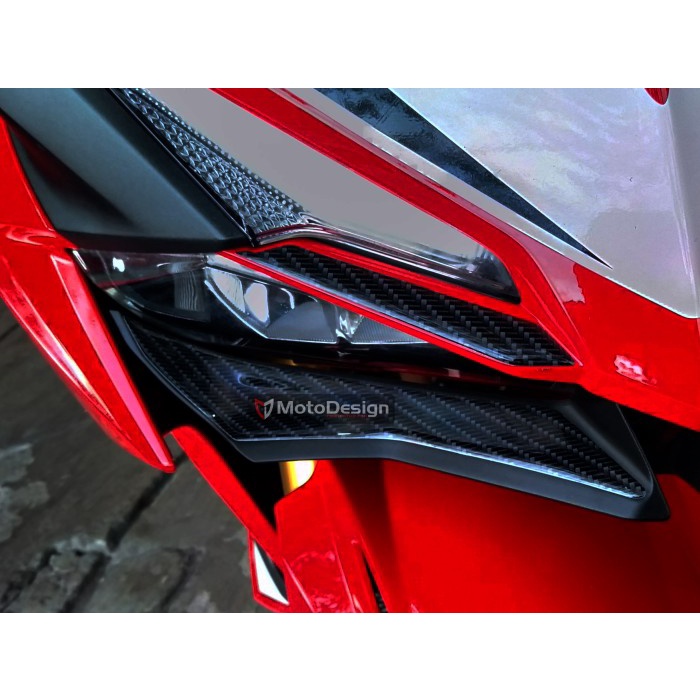 Jual Stiker Timbul Carbon Protector Pad Winglet CBR250RR | Shopee Indonesia