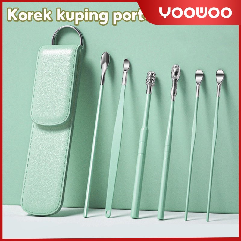 Jual korek kuping 6pcs set/ Pembersih telinga / ear wax picker | Shopee ...