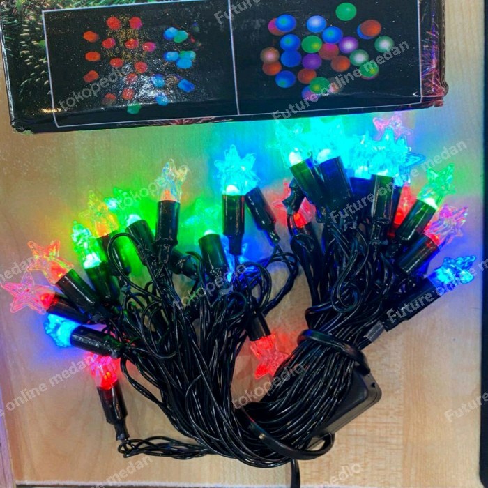 Jual Lampu Hias LED Lampu Natal Bintang EMICO EM 308 Water Proof ...