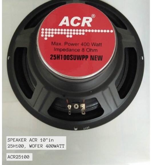 Jual ヤ Speaker Acr 10 inch 25h100suwpp ACR PRO new え | Shopee Indonesia