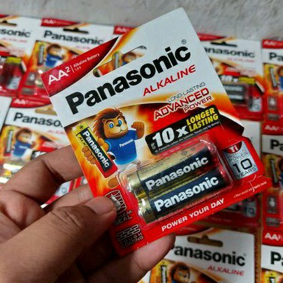 Jual Batterai Baterai Batre Battery Panasonic Alkaline AA / A2 Isi 2pcs | Shopee Indonesia