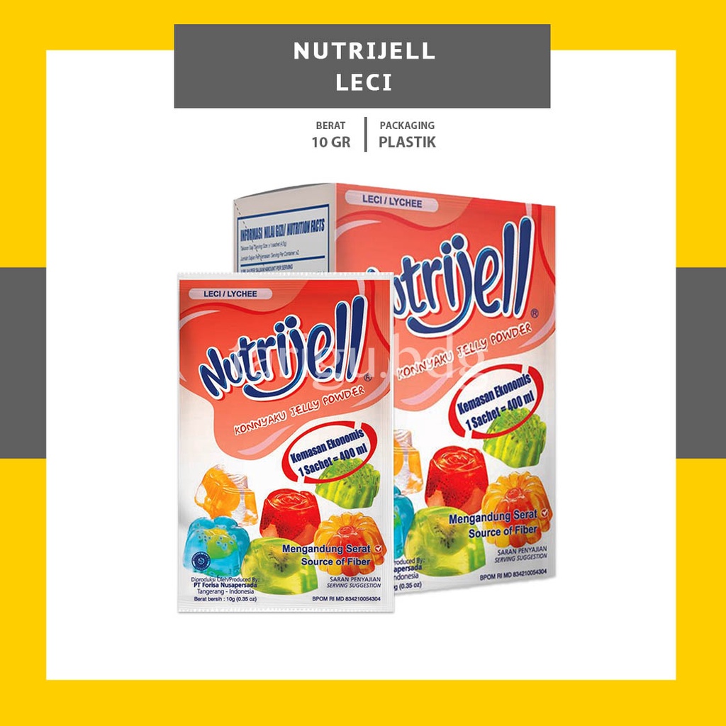 Jual NUTRIJELL JELLY POWDER 10G - JELLY POWDER PUDING JELI SERBUK ...