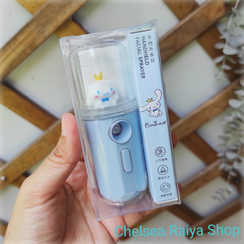 Jual Miniso x Sanrio Cinnamoroll Handheld Facial Sprayer 3x10cm Nano ...