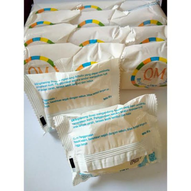Jual Sabun QM Brightening Soap Per Pack isi 12pcs | Shopee Indonesia