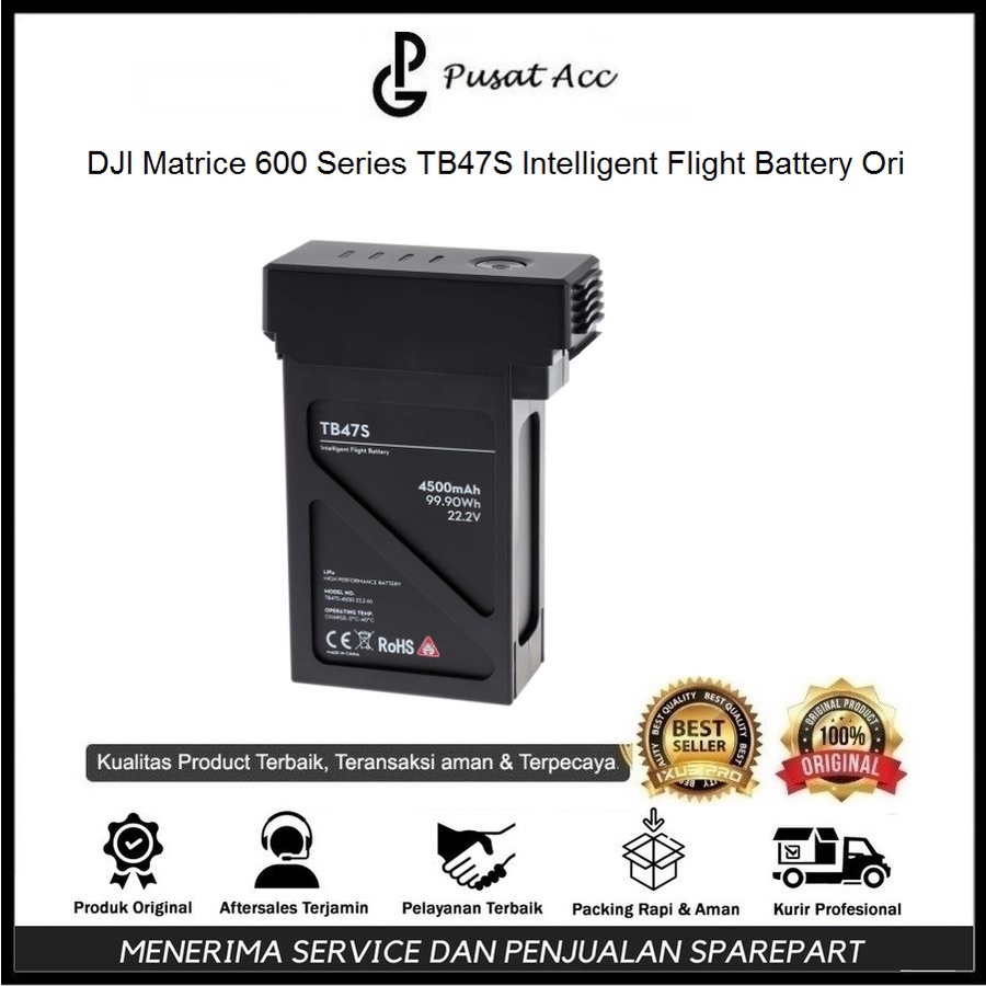 Jual DJI Matrice 600 Series TB47S Intelligent Flight Battery Original ...